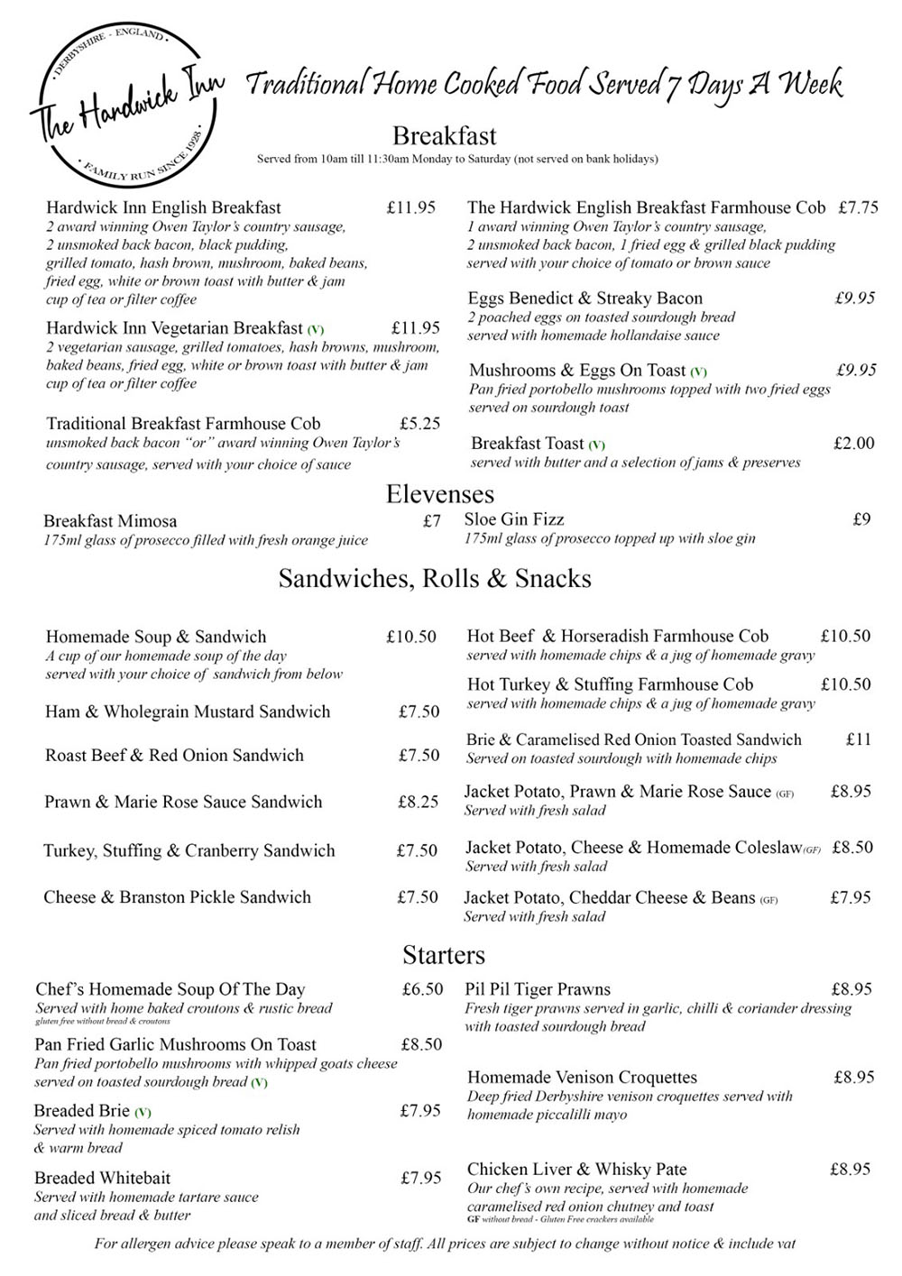 The Hardwick Inn >> Chesterfield, Derbyshire >> Traditional Public House