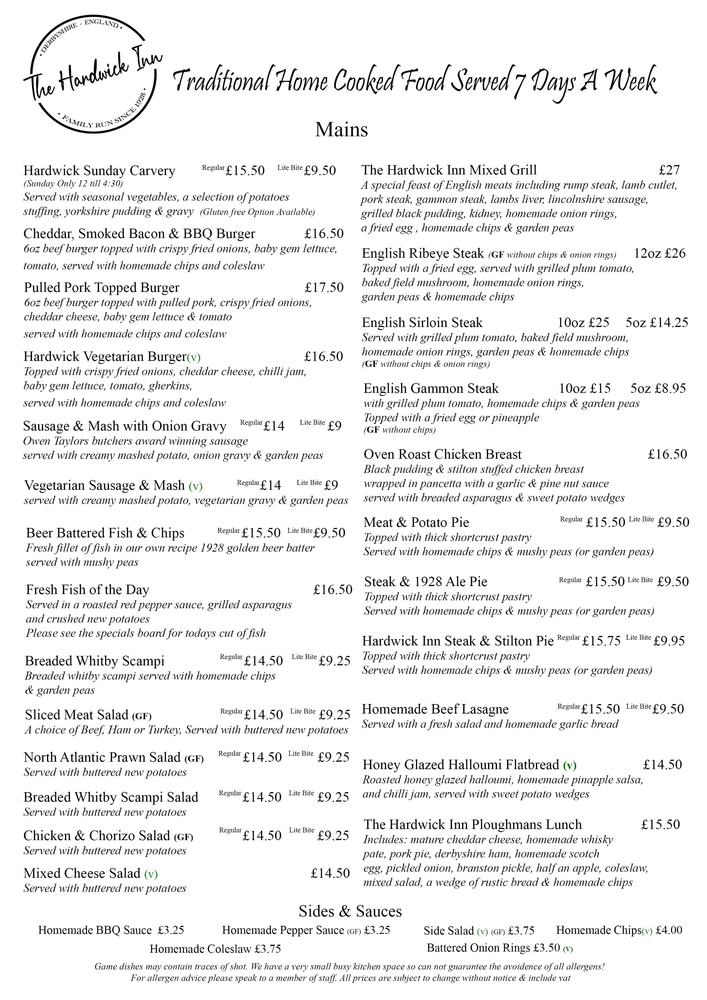 The Hardwick Inn >> Chesterfield, Derbyshire >> Traditional Public House